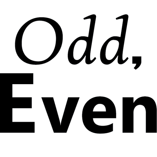 Odd Even Express Your Identity